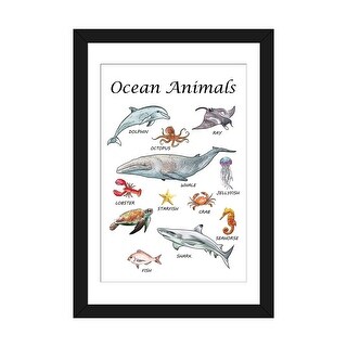 iCanvas "Ocean Animals, Classroom" by Printable Lisa's Pets - Bed Bath ...