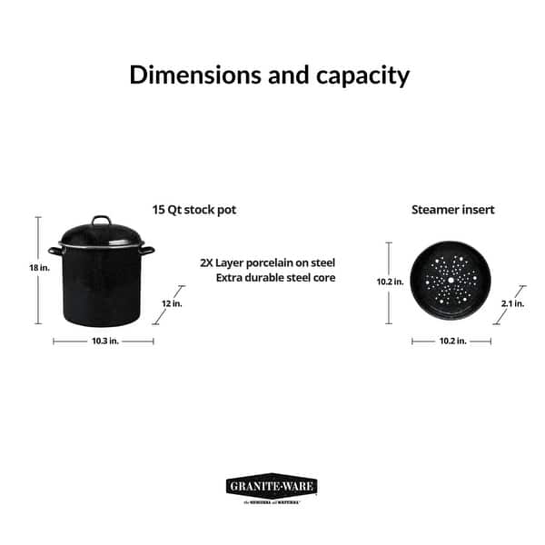 Granite Ware Heavy Guage Steamer Pot - Bed Bath & Beyond - 41585200