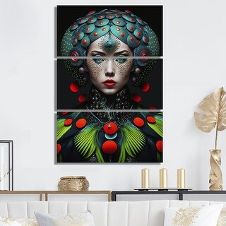 Designart "Avant Garde Fashion Portrait V" Woman Avant-Garde Canvas Art ...