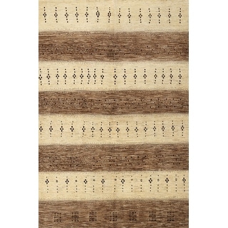 Ahgly Company Machine Washable Contemporary Light Brown Area Rugs - Bed ...