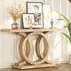 55 inches Console Table with Geometric Base - Bed Bath & Beyond - 37198244