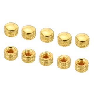 50pcs M6 Acorn Cap Nut Bolt Cover Screw Caps Insert Electrophoretic ...