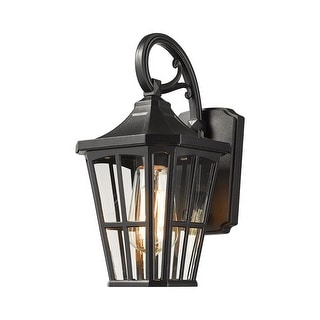 12-Inch Outdoor Wall Light with Clear Seeded Glass,Modern Outdoor Wall ...