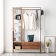 Freestanding Bamboo Clothes Rack with Drawers and Mirror - Bed Bath ...