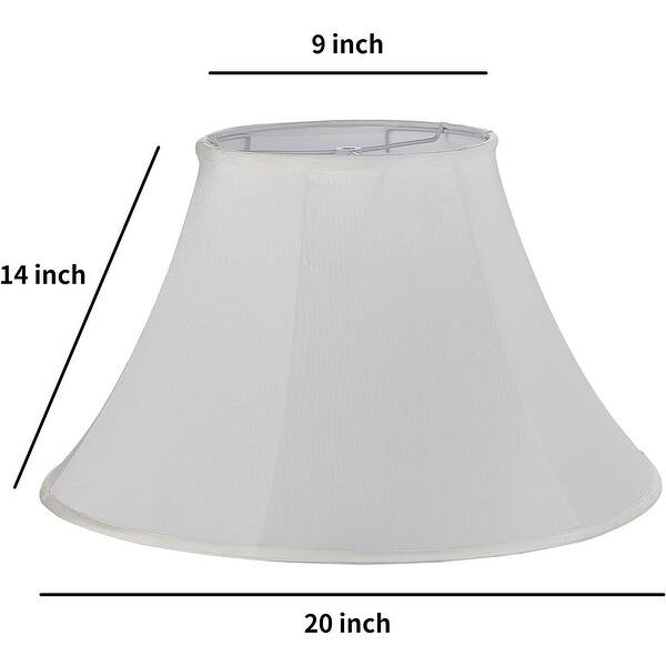 Pyramid Brown/White Round Bell Stretched Spider Fitting Lamp Shades 9 ...