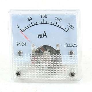 DC 0-200mA Class 2.5 Square Analog Panel Meter Amperemeter Ammeter - DC ...