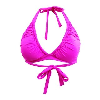 Becca Women's Santorini Halter Swim Top Separates Swimsuit (S, Pink ...