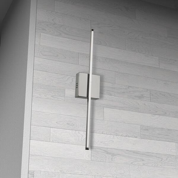 Dainolite Array LED Wall Sconce - Vertical - 19W - Polished Chrome ...
