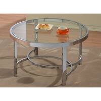 Strata 32-inch Chrome/ Glass Coffee Table - On Sale - Bed Bath & Beyond ...