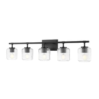 Z-Lite Landon 5 Light Vanity - Matte Black - Bed Bath & Beyond - 42287995