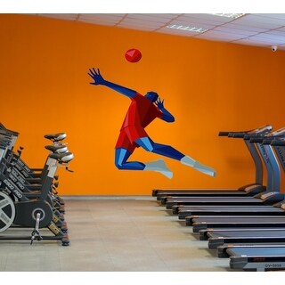 Volleyball Wall Decal, Volleyball Wall sticker, Volleyball wall decor ...