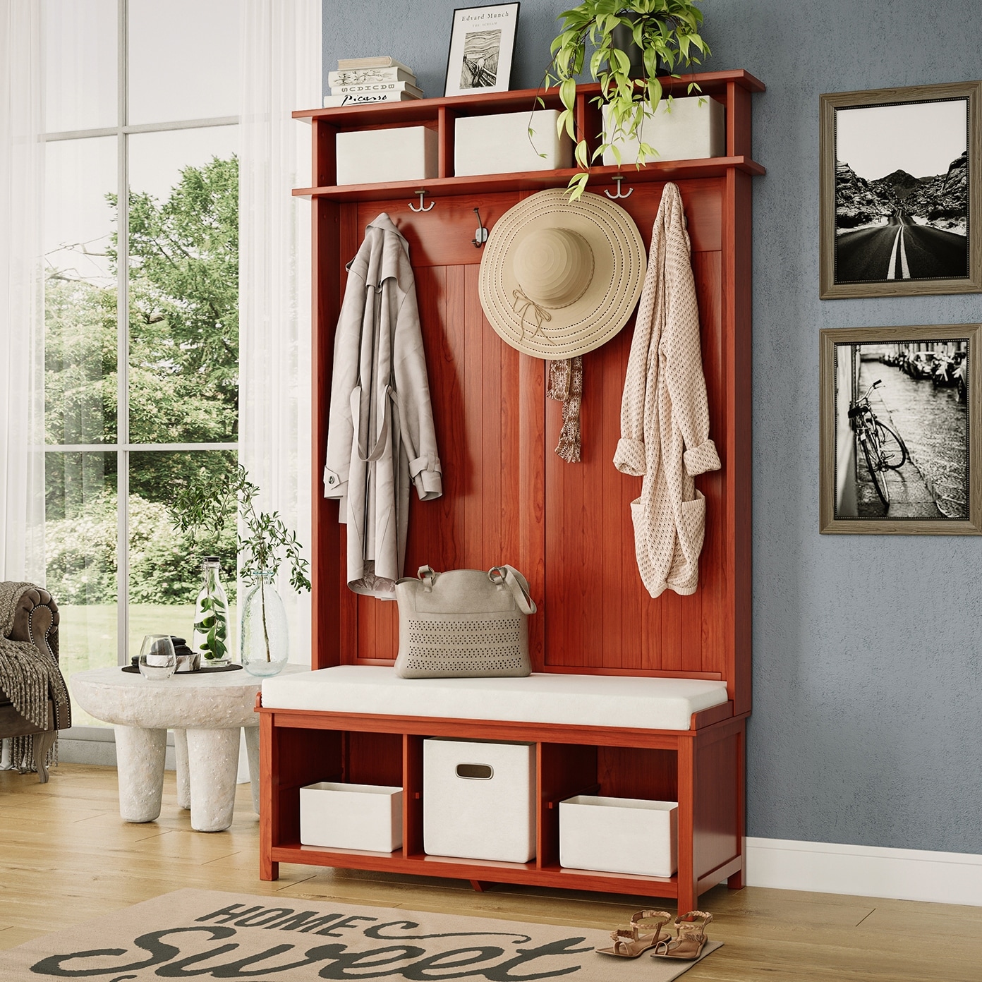 Solid wood hallway furniture store