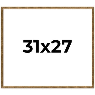 31x27 Frame Gold Solid Wood Picture Frame - Complete Modern Photo - Bed ...