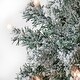 National Tree Company 9 ft. Pre-lit Artificial Snowy Crestview Hinged ...