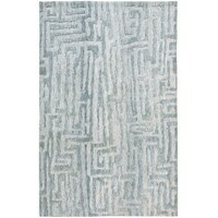 Oliena Modern Minimalist Rug, Misty Blue/Spa Blue, Area Rug - Bed Bath ...