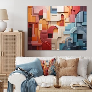 Designart "Constructivism Constructed Horizons XIV" Constructivism ...