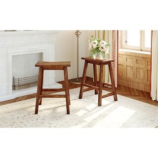 Saville Backless Wood Bar Stools - Set of 2 - Bed Bath & Beyond - 39886909