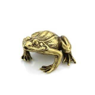 Distress Brass Frog Figurine Tea Table Paperweight Ornament Decor ...