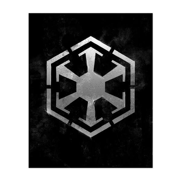 Sith Empire Crest Digital Black White Monochrome Art Print/Poster - Bed ...