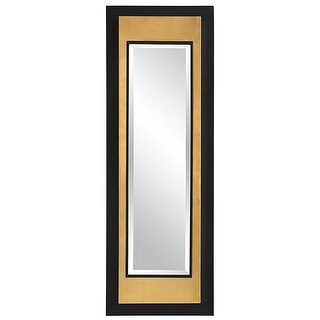 Uttermost Roston Black and Gold Mirror - 46 x 15.75 x 4 - Bed Bath ...
