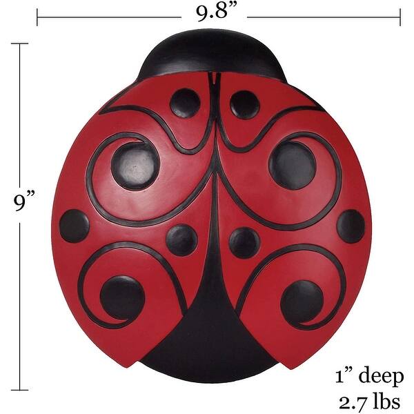 Red and Black Ladybug Decorative Garden Stone - On Sale - Bed Bath ...