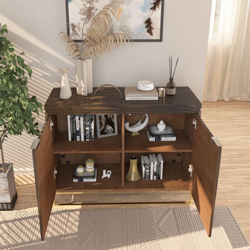 Entryway Cabinet Side Cabinet for Living Room, File Cabinet Corner ...
