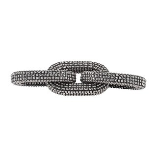 Sagebrook Home Malia Style Resin Black/silver Studded Chain Decor - 14 ...