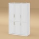 74.8"H Modular Armoire&Wardrobe Storage Closet Cabinet Organizer White ...