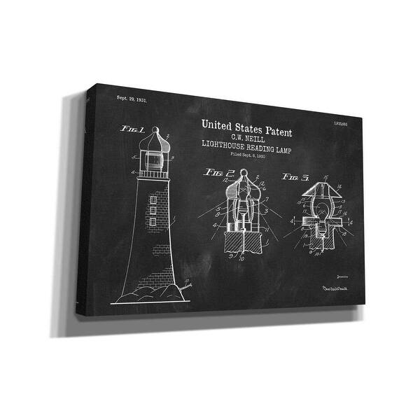 Epic Graffiti 'Lighthouse Reading Lamp Blueprint Patent Chalkboard ...