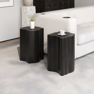 2-in-1 Irregular MGO End Table, Split Design - Bed Bath & Beyond - 43767125