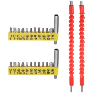Screwdriver Bit Set with Flexible Extension Bit Shaft - Bed Bath ...