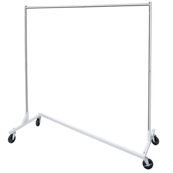 Heavy Duty Clothes Rack Collapsible Clothing Garment Rack on Wheels ...