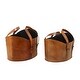 Brown Leather Handmade Box Style Single Slot Magazine Holder with ...