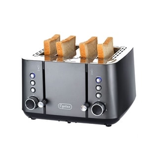 CYETUS Extra Wide 4-Slot Stainless Steel Toaster - Bed Bath & Beyond ...