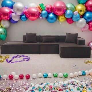 Modular L-Shaped Sectional Sofa, Minimalist Tofu Block Sofa - Bed Bath ...