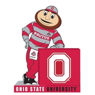 8 in. Wooden Mascot Statue with Team Logo, Ohio State University - Bed ...
