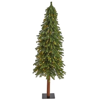 5' Grand Alpine Artificial Christmas Tree with 200 Clear Lights and 469 ...