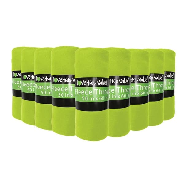 lime green bed throw