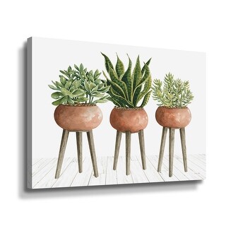 Clay Pot Trio Of Plants Gallery Wrapped Canvas - Bed Bath & Beyond ...