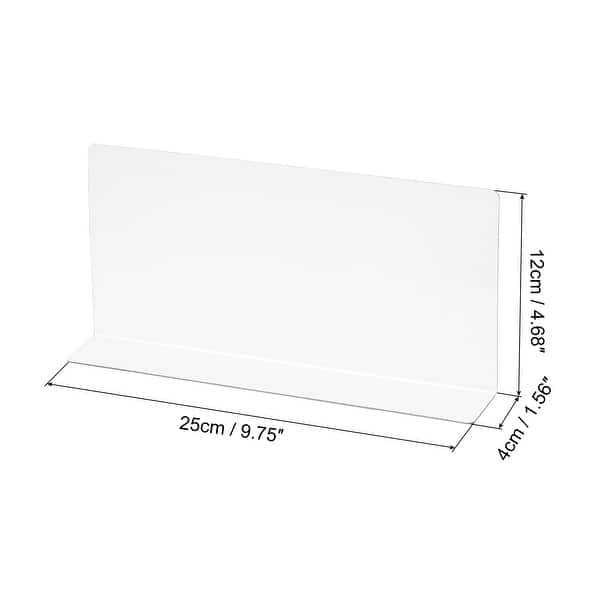 L Type Shelf Dividers, PVC Clear Closet Shelf Separator 6Pcs - Bed Bath ...
