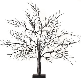 LED Lighted Halloween Ghost Tabletop Tree Decoration - 19.500 x 4.250 x ...