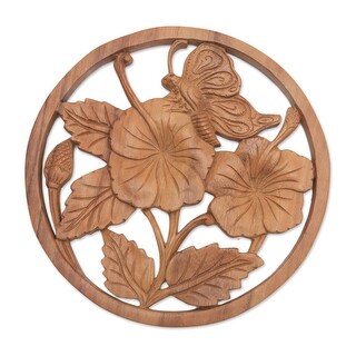 Handmade Wood relief panel (Indonesia) - Bed Bath & Beyond - 32513971