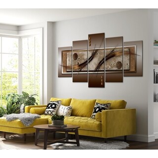 Glam Canvas Wall Art - Delicate Shapes - 5 Pieces - Bed Bath & Beyond ...