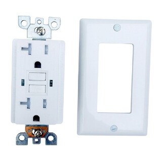 Genmax Corporation TRWR20WST GFCI Wall Receptacle, White, 20 Amp - Bed ...