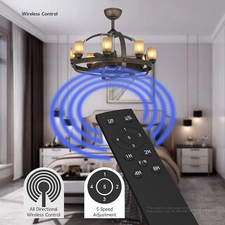 22 in. 32W LED light bulb ceiling fan - Stone Gray - Bed Bath & Beyond ...