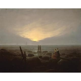 caspar david friedrich moonrise over the sea