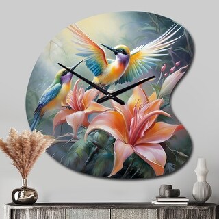 Tropical Flowers with Beautiful Bird - Birds Of Paradise Large Wall ...
