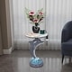Dolphin Statue End Table, Sleek Modern Accent Side Table, Sculptural ...