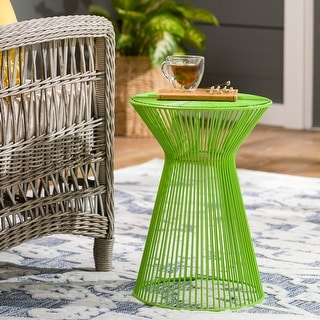Livabliss Petruccio Lime Modern Metal Accent Table - Bed Bath & Beyond ...