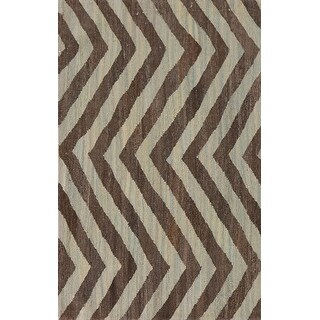 Chevron Kilim Oriental Accent Rug Hand-Woven Wool Carpet - 3'1"x 5'1 ...